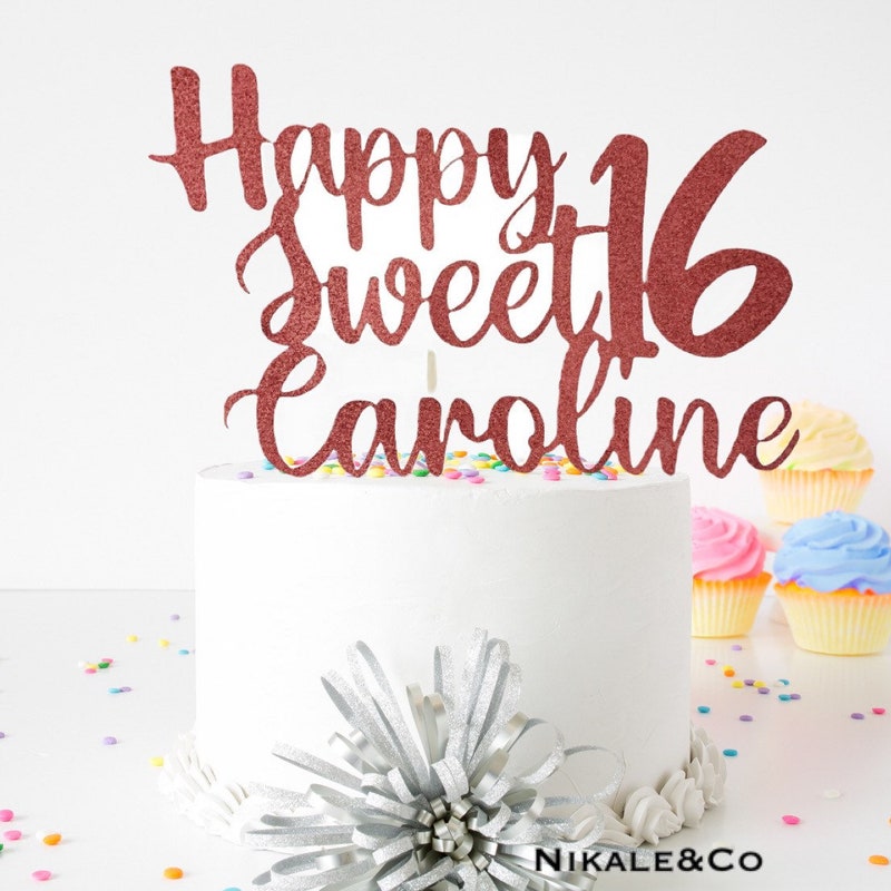 16th Birthday Cake Topper - Etsy