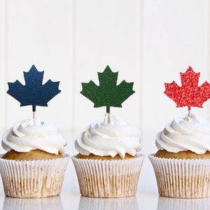 Canada Day Cupcake Toppers, Canada Birthday Cake Topper, Canada Theme ...
