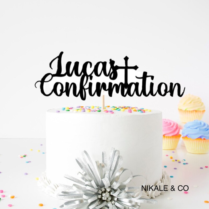 Confirmation Cake Topper - Etsy