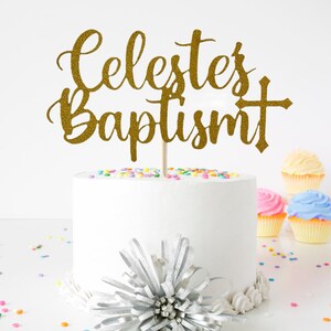 Baptism Religious Cake Topper, Baptism Cake Topper, Baptism Decorations ...