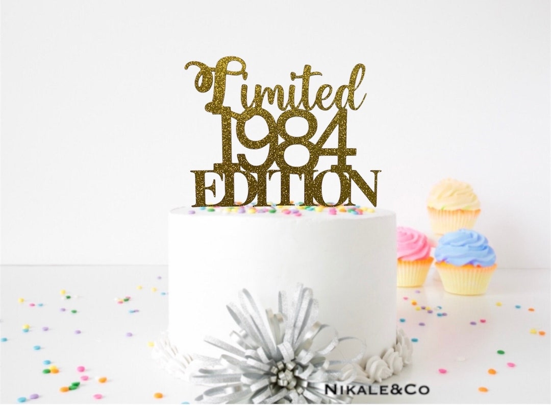 40th Birthday Cake Topper, 40 Birthday Gift, 40th Birthday Decor, 1984 ...