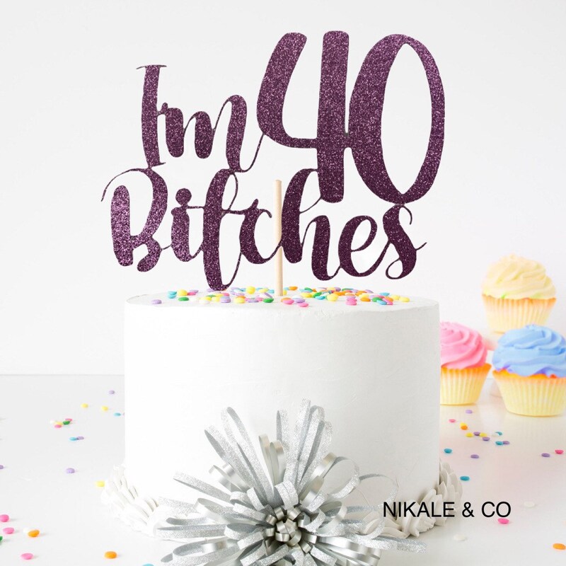 Cake Topper 40th Birthday - Etsy
