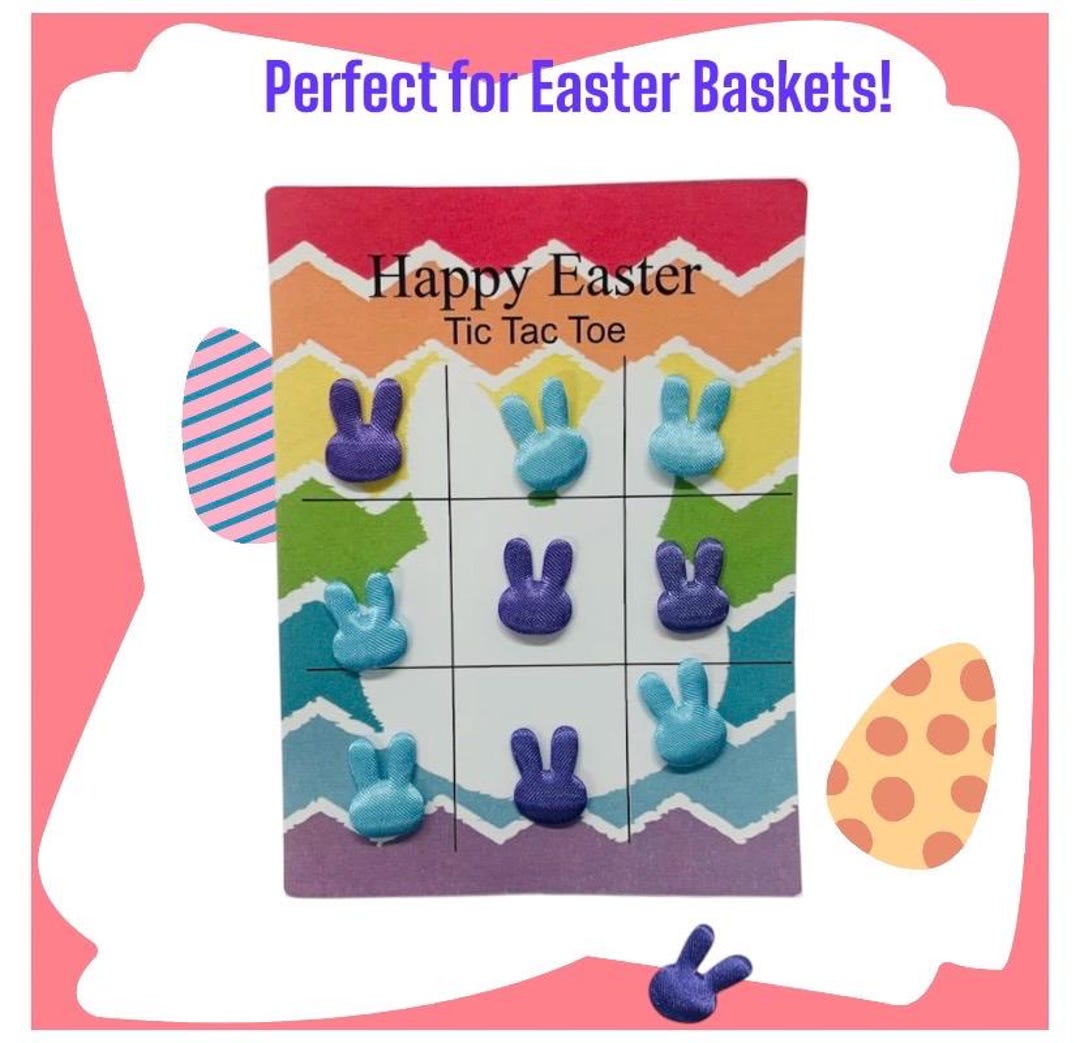 Mini Easter Gift Tic Tac Toe Game for Kids, School Easter Gift, Daycare ...