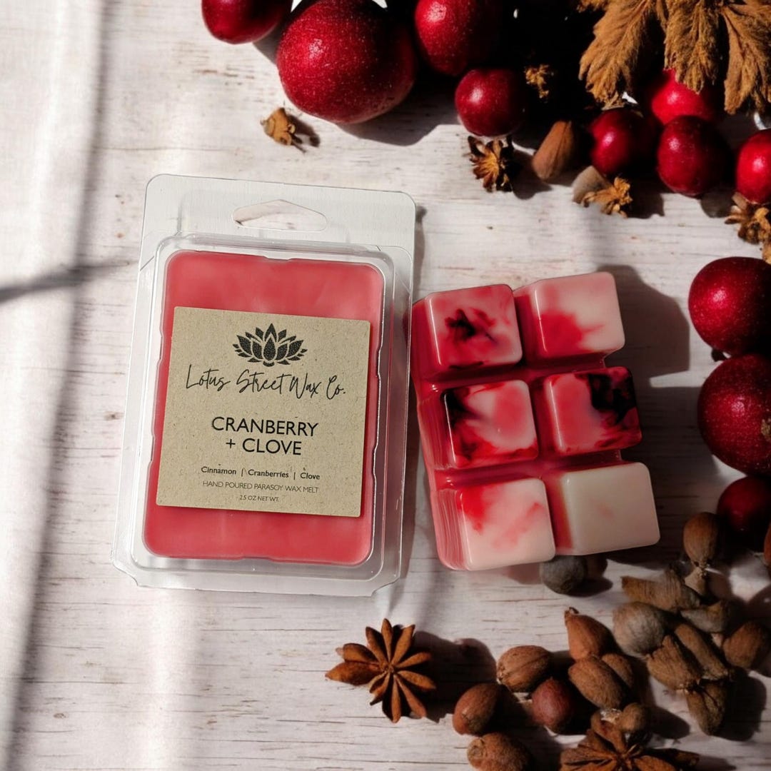 Cranberry Clove Wax Melt, Spice Infused, Vegan Friendly - Etsy