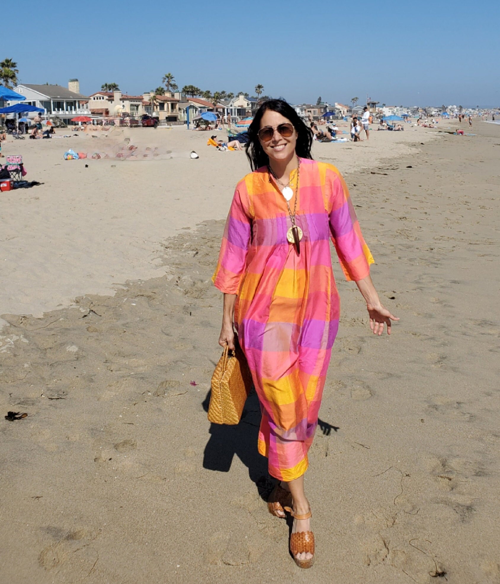 60s Jim Thompson Vintage Silk Thai Caftan Kaftan Dress Siam Kimono ...