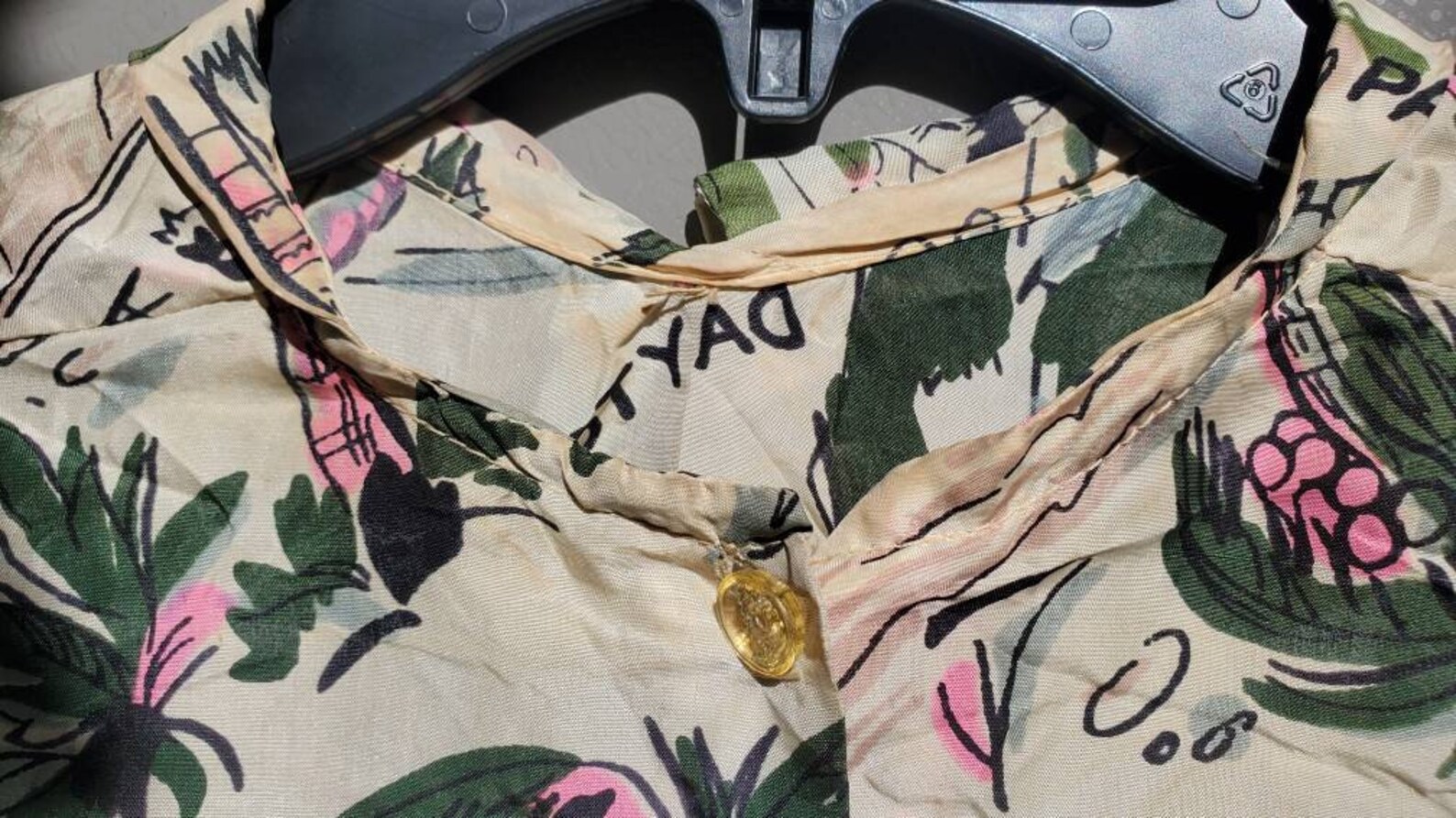 Vintage 1930s 1940s Silk Blouse Immaculate Condition Florida Tropical ...