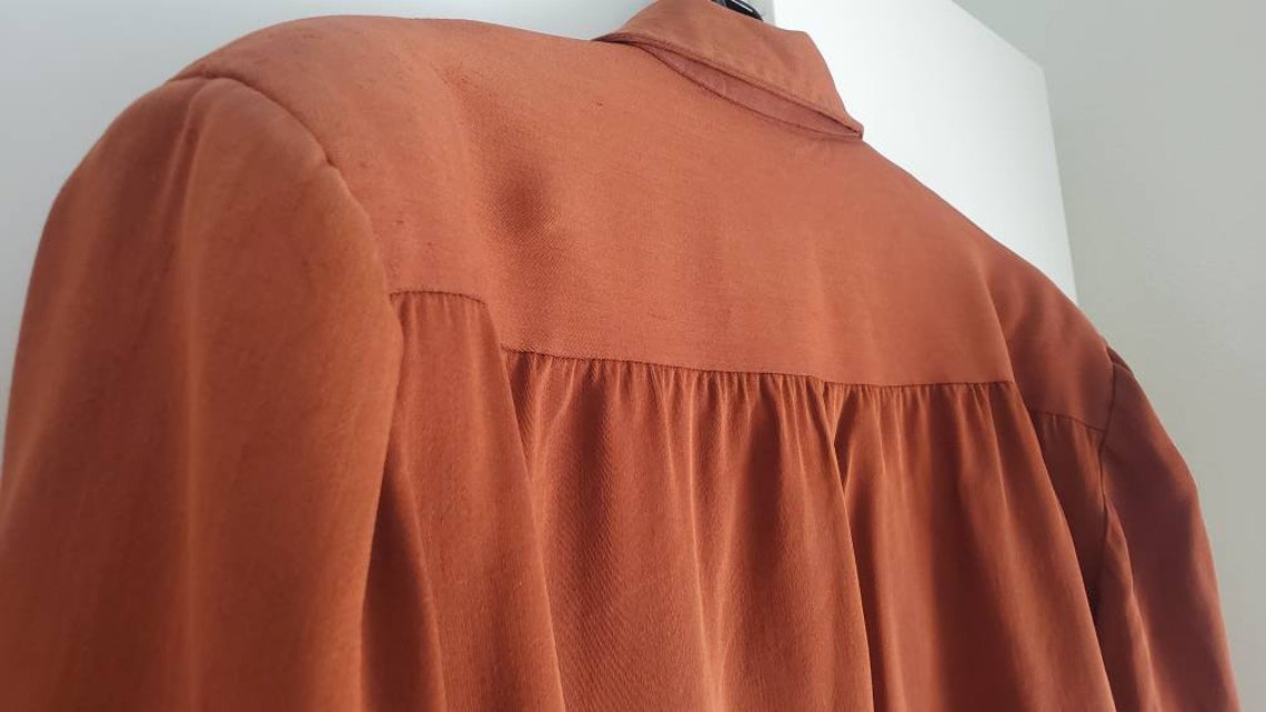 Vintage 40s 50s HERCULES Rust SEARS Gabardine Jacket Talon Ricky Large ...