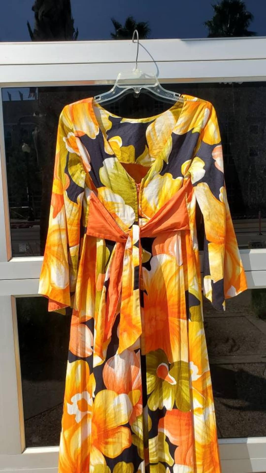 Vintage 1960's 1970's ALICE POLYNESIAN Fashions Hawaii Dress Muumuu ...