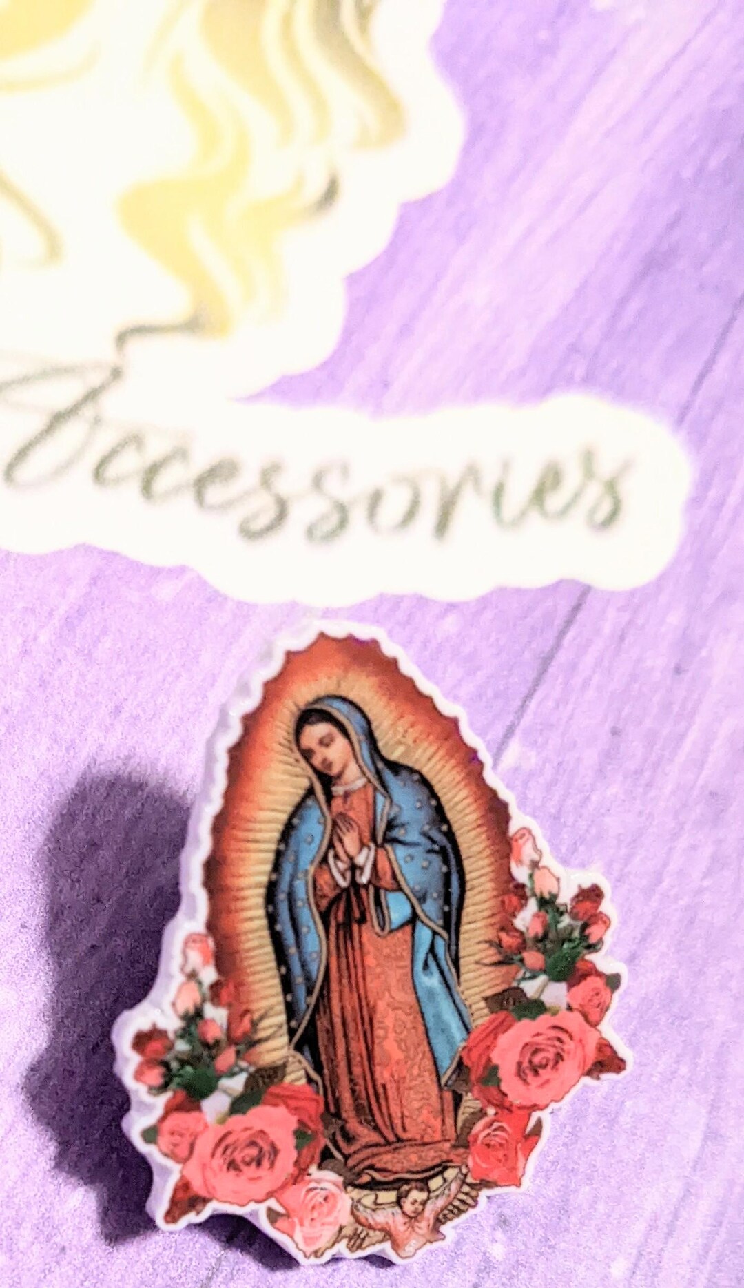 Our Lady of Guadalupe Virgin Mary Pin - Etsy