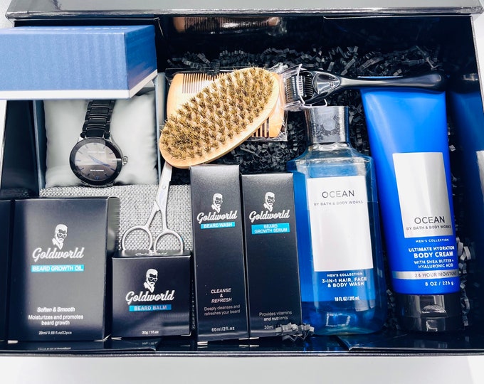 Mens Gift Basket Gifts for Him Valentines Day Gifts for Men Anniversary ...