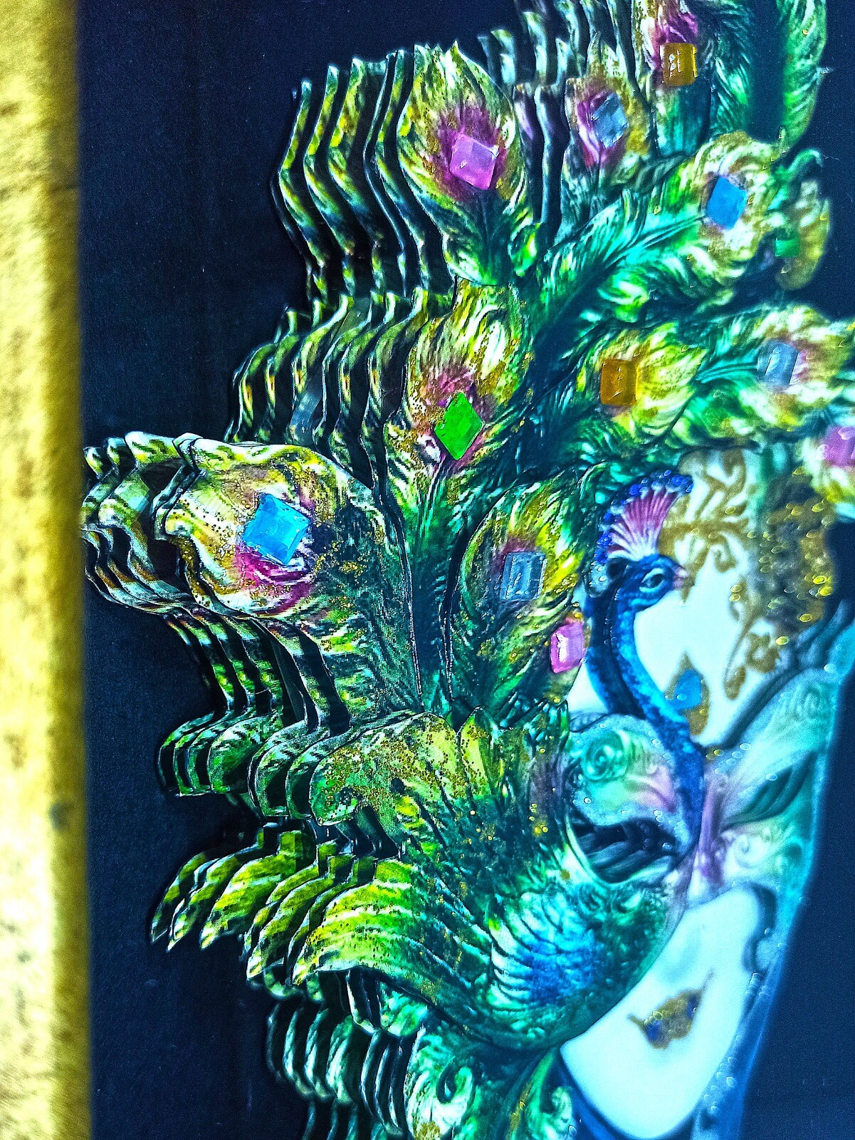 Paper Quill Art, Lady With Mask Wall Art, 3D Paper Relief, Handmade ...