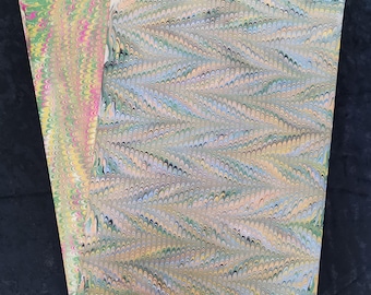 Handmade Marbled Paper for Bookbinding, Découpage and Paper Crafts ...