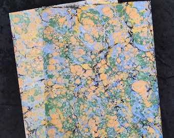 Handmade Marbled Paper for Bookbinding, Découpage and Paper Crafts ...