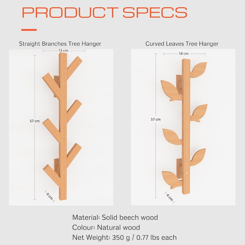 Wooden Wall Coat Rack Tree Branches Wall Mounted Coat Rack - Etsy