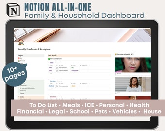 Notion Template Family - Etsy