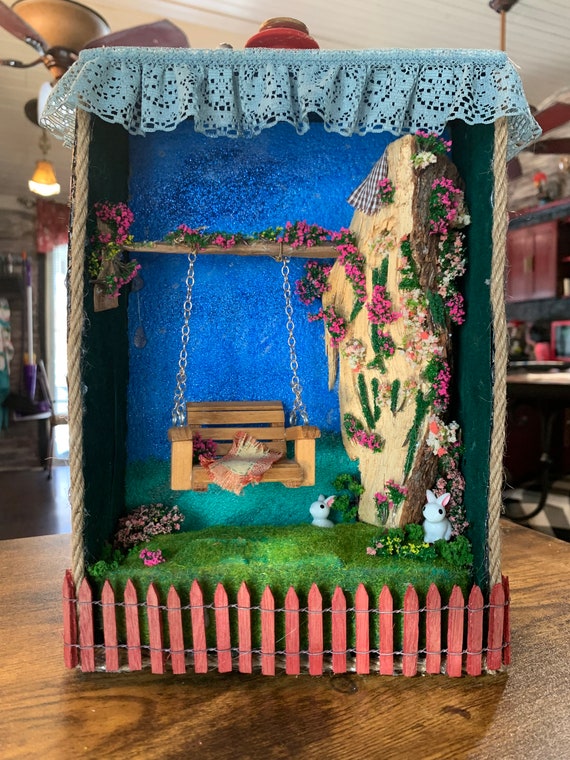 Diorama Miniature Swing Box | Etsy