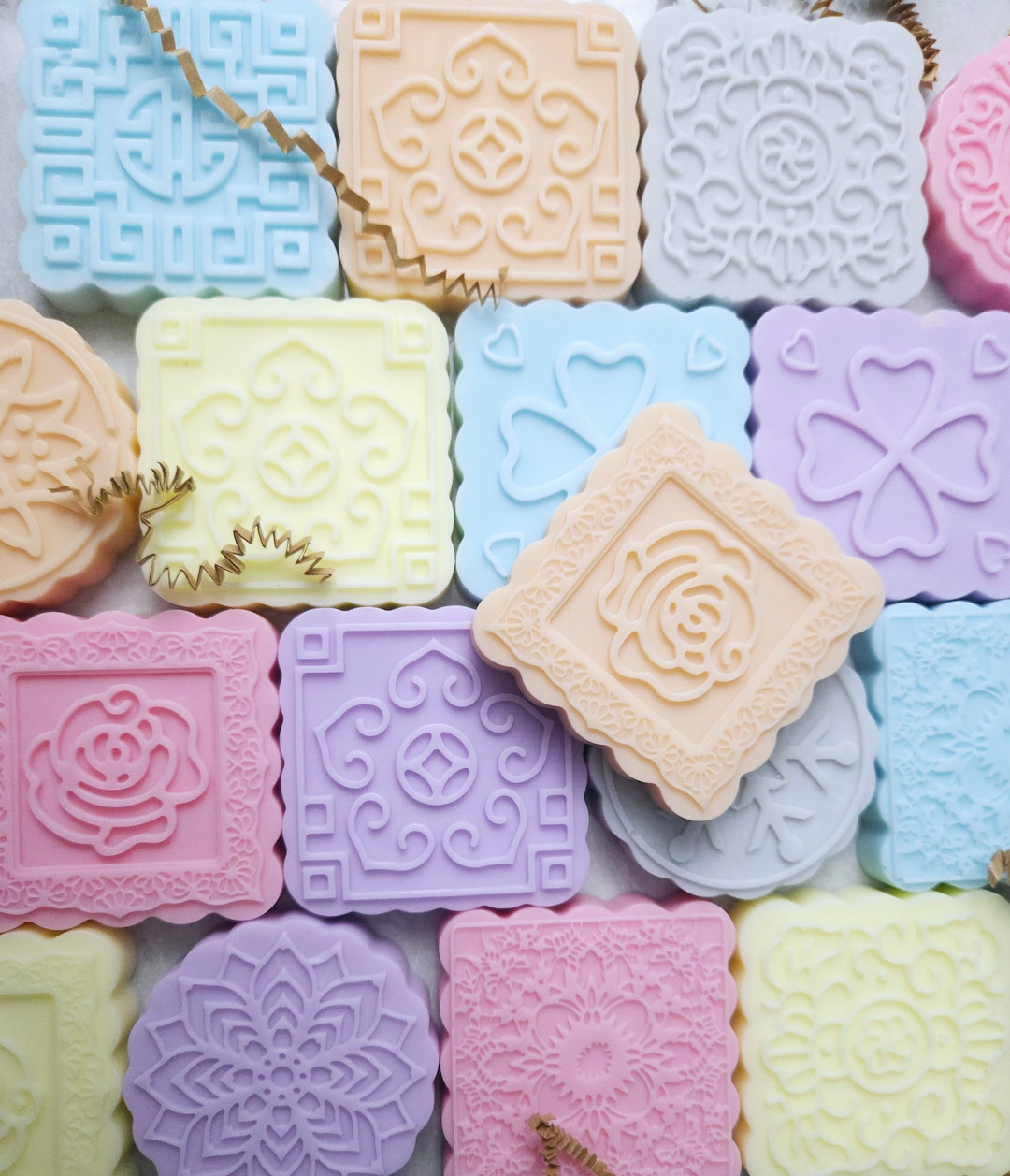 Mini Pastel Embossed Soaps, Perfect for Favours, Bridal and Baby ...
