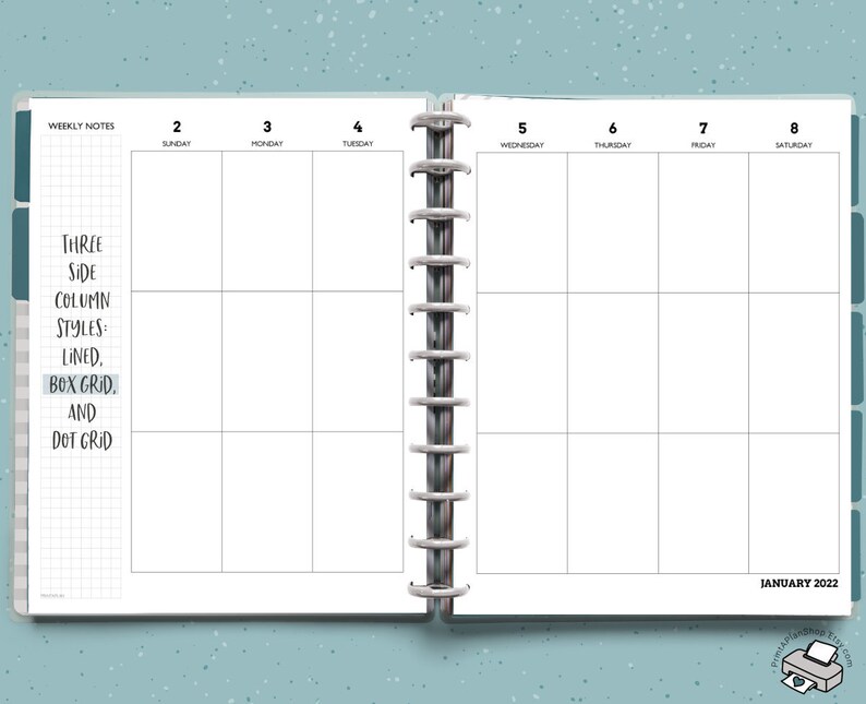 Editable BIG Happy Planner Vertical Inserts Printable Weekly | Etsy