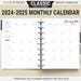 Editable BIG Happy Planner Lined Calendar Inserts, Printable Monthly ...
