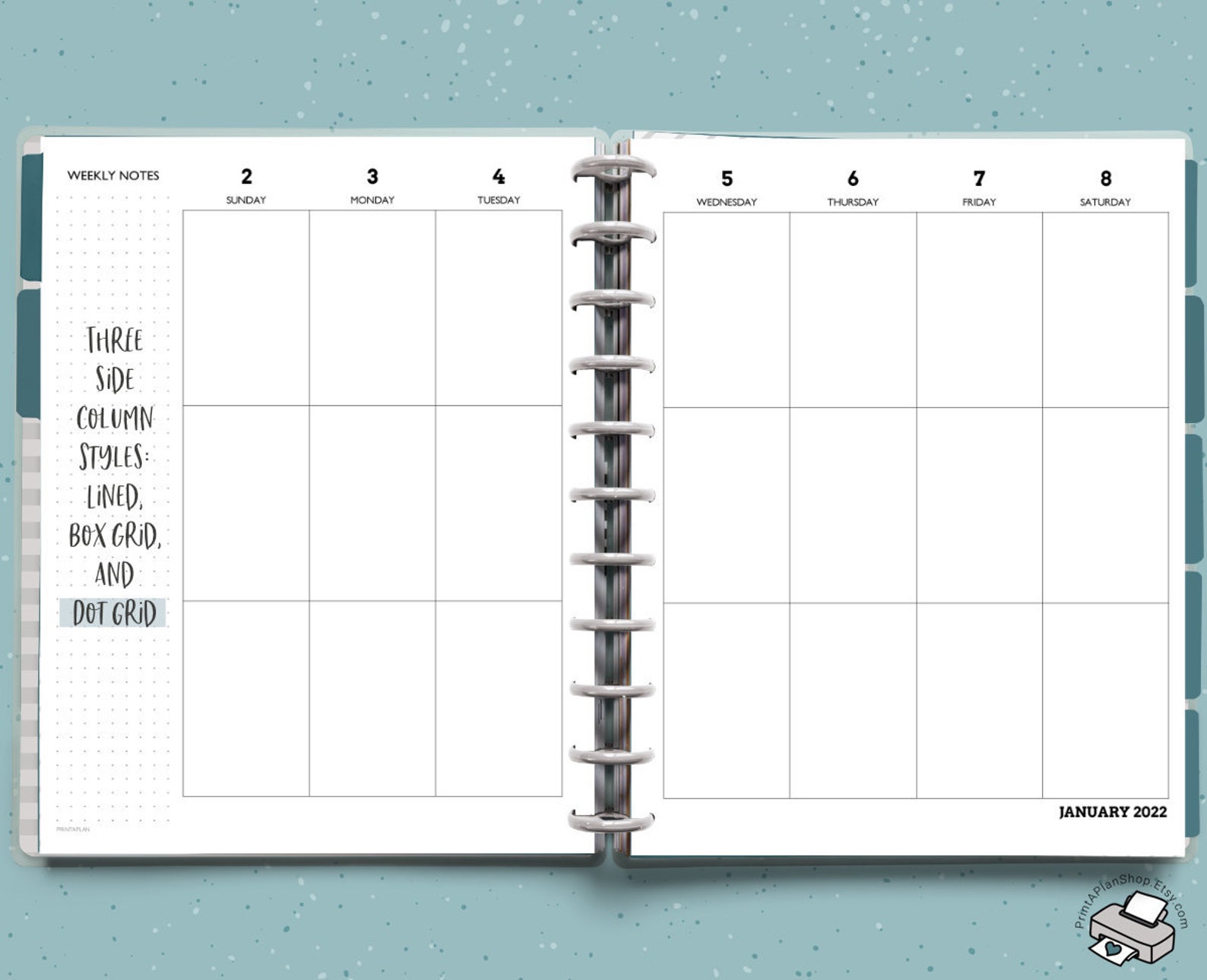Editable BIG Happy Planner Vertical Inserts Printable Weekly - Etsy