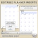 Editable Classic Happy Planner Monthly Calendar Inserts, Printable ...