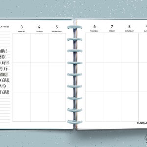 Editable Happy Planner Vertical Layout HP Classic Printable | Etsy