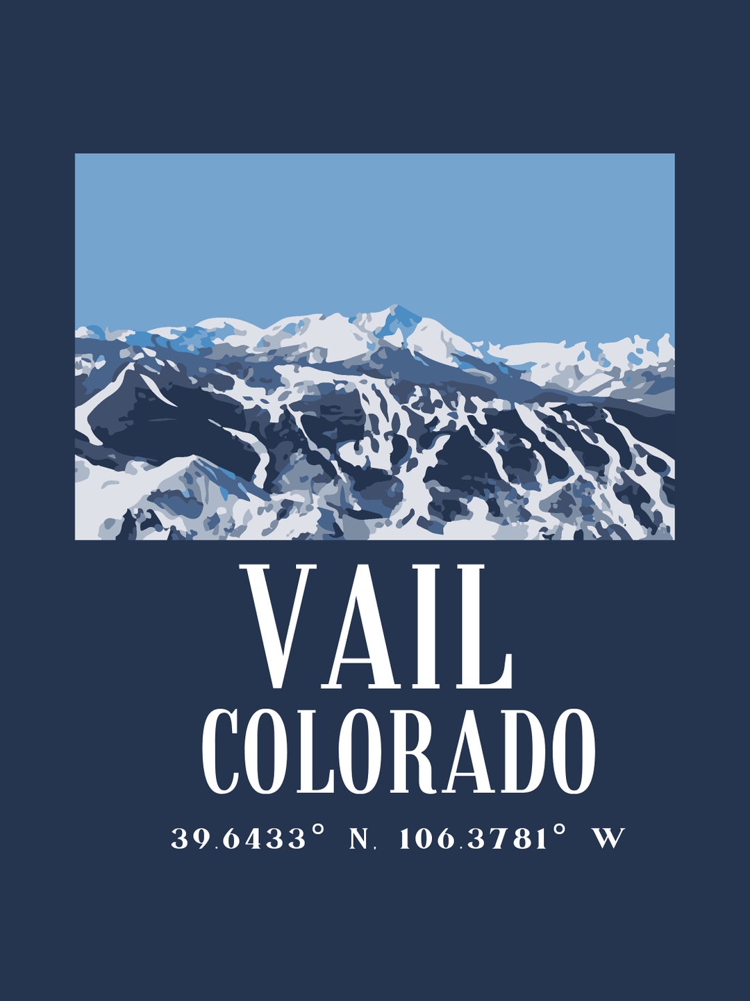 Vail Colorado Art Print - Etsy