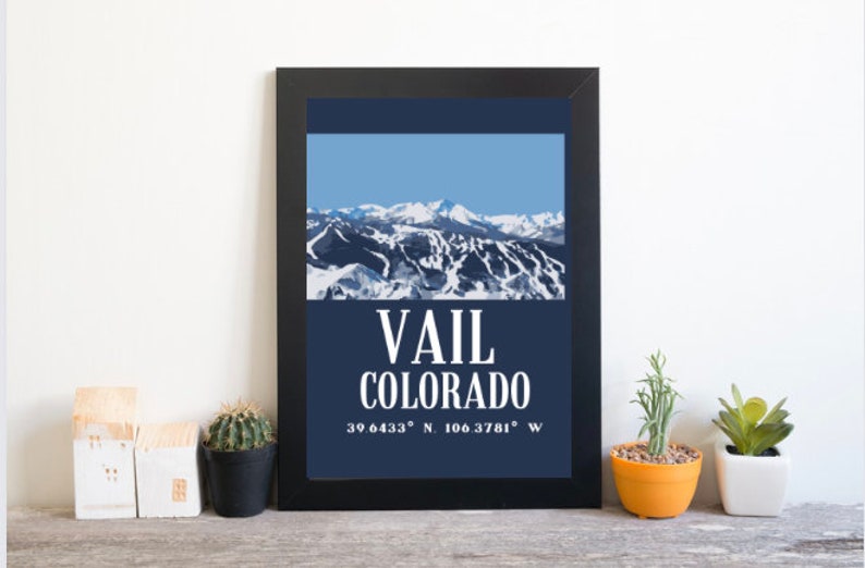 Vail Colorado Art Print - Etsy