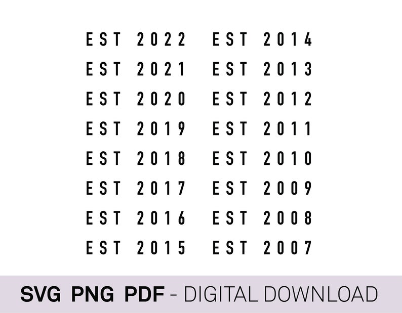 Mother EST Svg Png Pdf Digital Print. Gift for Mom T-shirt, Gift for ...
