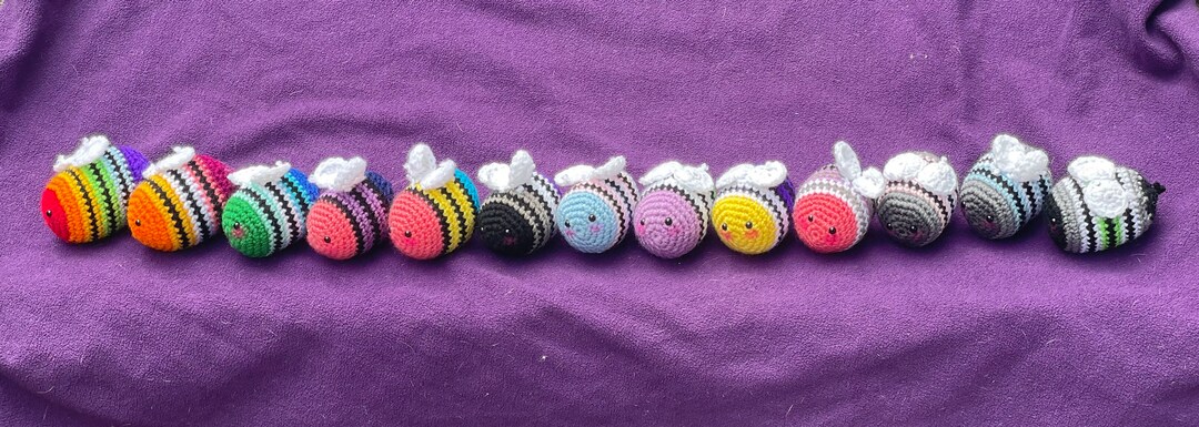 Pride Bees! LGBT+ Bees! - Etsy