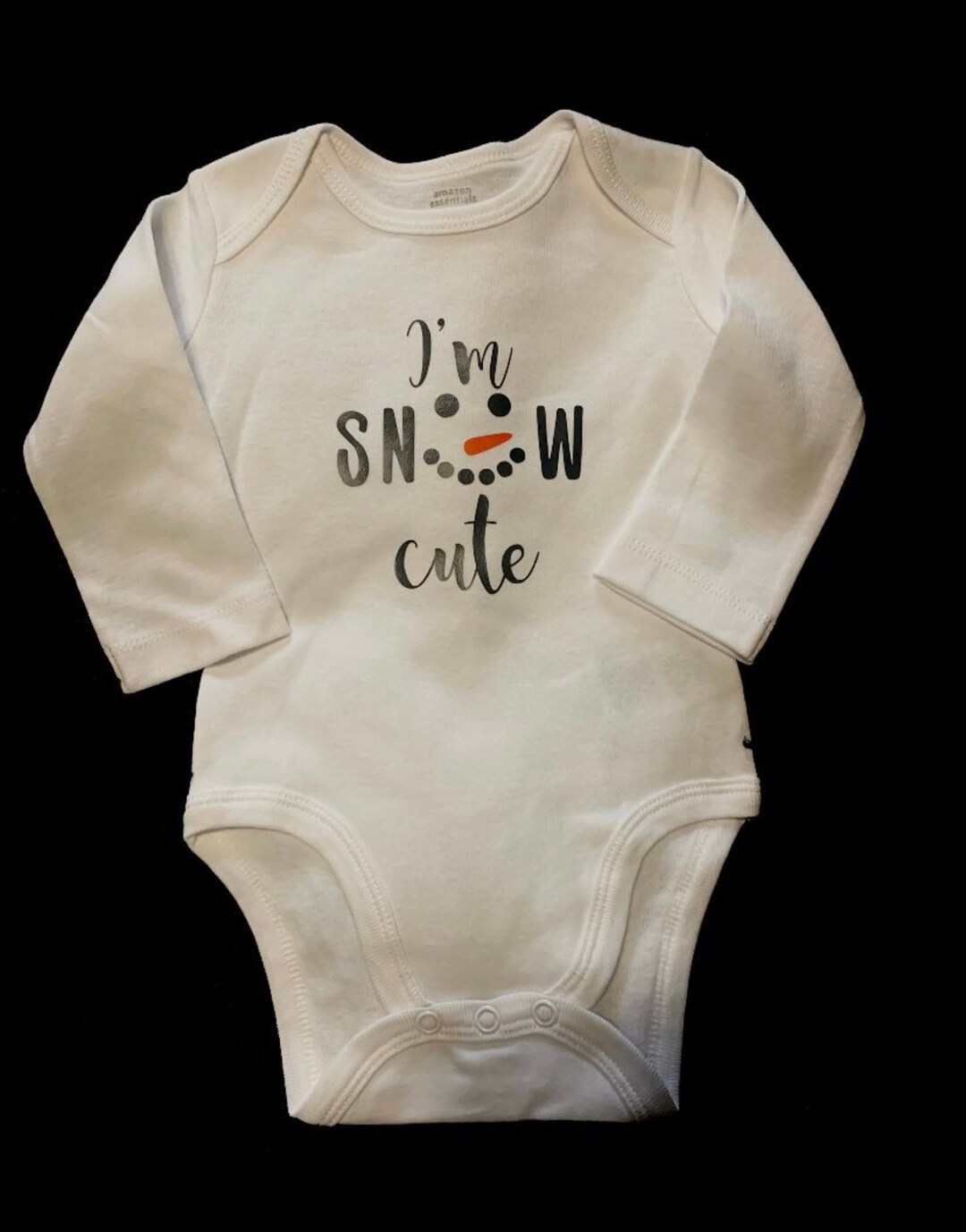 Im Snow Cute Onesie Baby Onesie Baby Winter Onesie Snowman Onesie Im ...