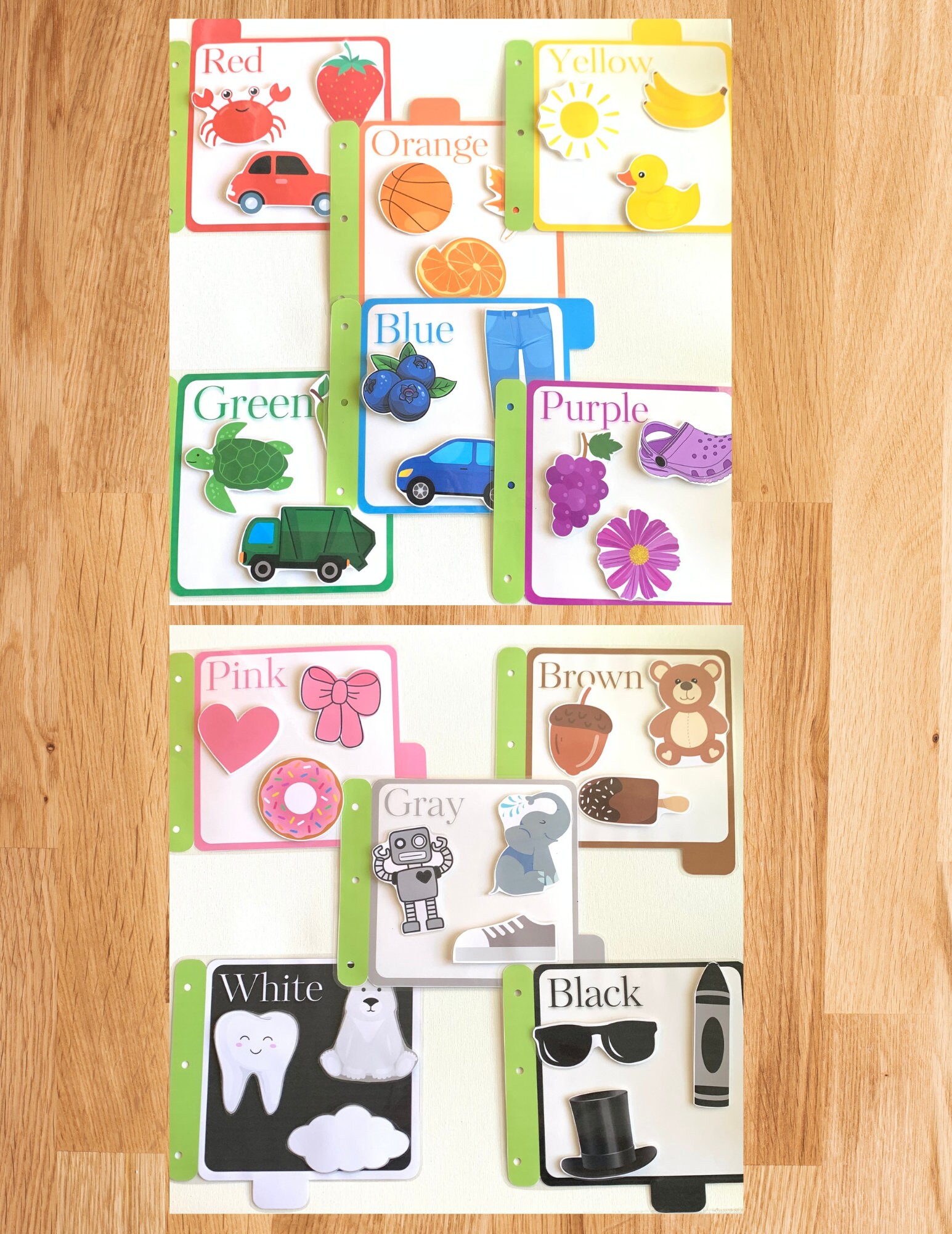 Color Matching Busy Book, Toddler Busy Book, Preschool Learning ...