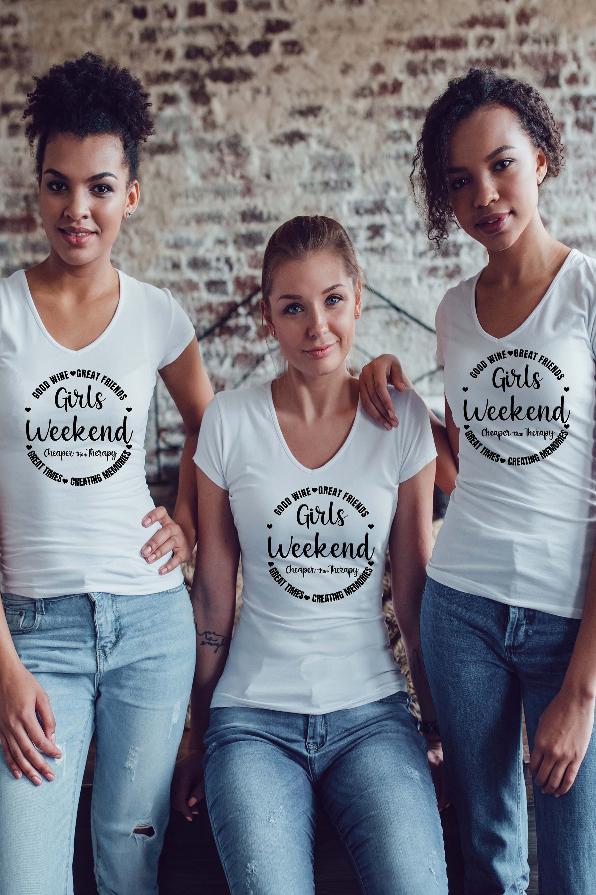 Girl's Weekend...cheaper Than Therapy SVG Girl's Trip | Etsy