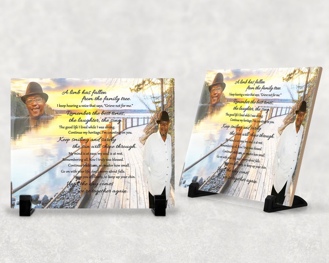 Personalized Ceremic Tile Memory Sign, Remembrance Gifts, Memorial ...