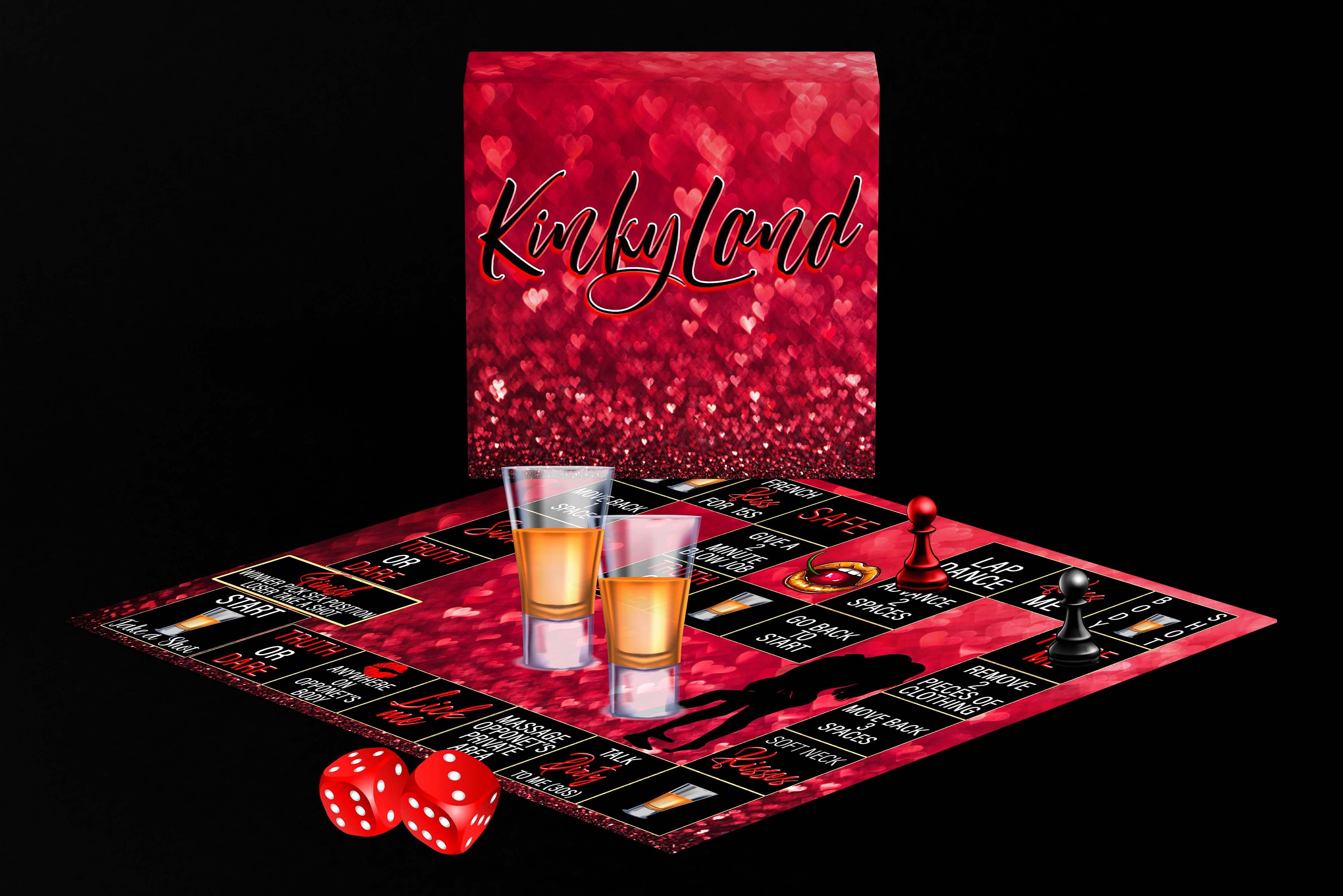 Kinkyland Adult Board Game Foreplay Game Valentines Day Etsy