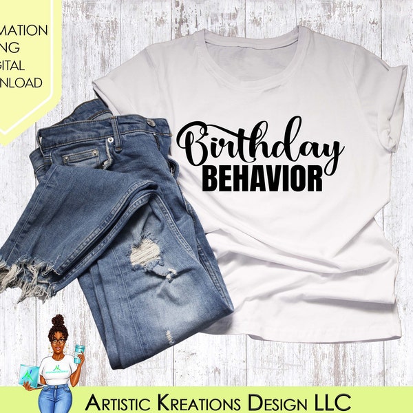 Birthday Behavior Svg - Etsy