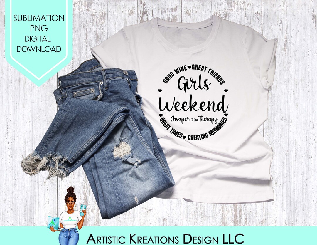 Girl's Weekend...cheaper Than Therapy SVG, Girl's Trip PNG, Girls Vacay ...