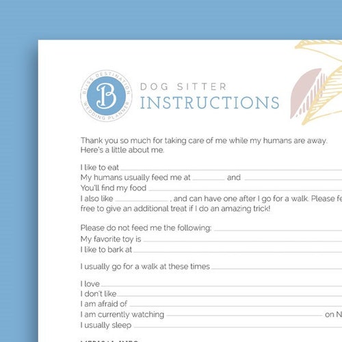 Dog Boarding Report Card Doggy Daycare Pet Sitter Letter - Etsy