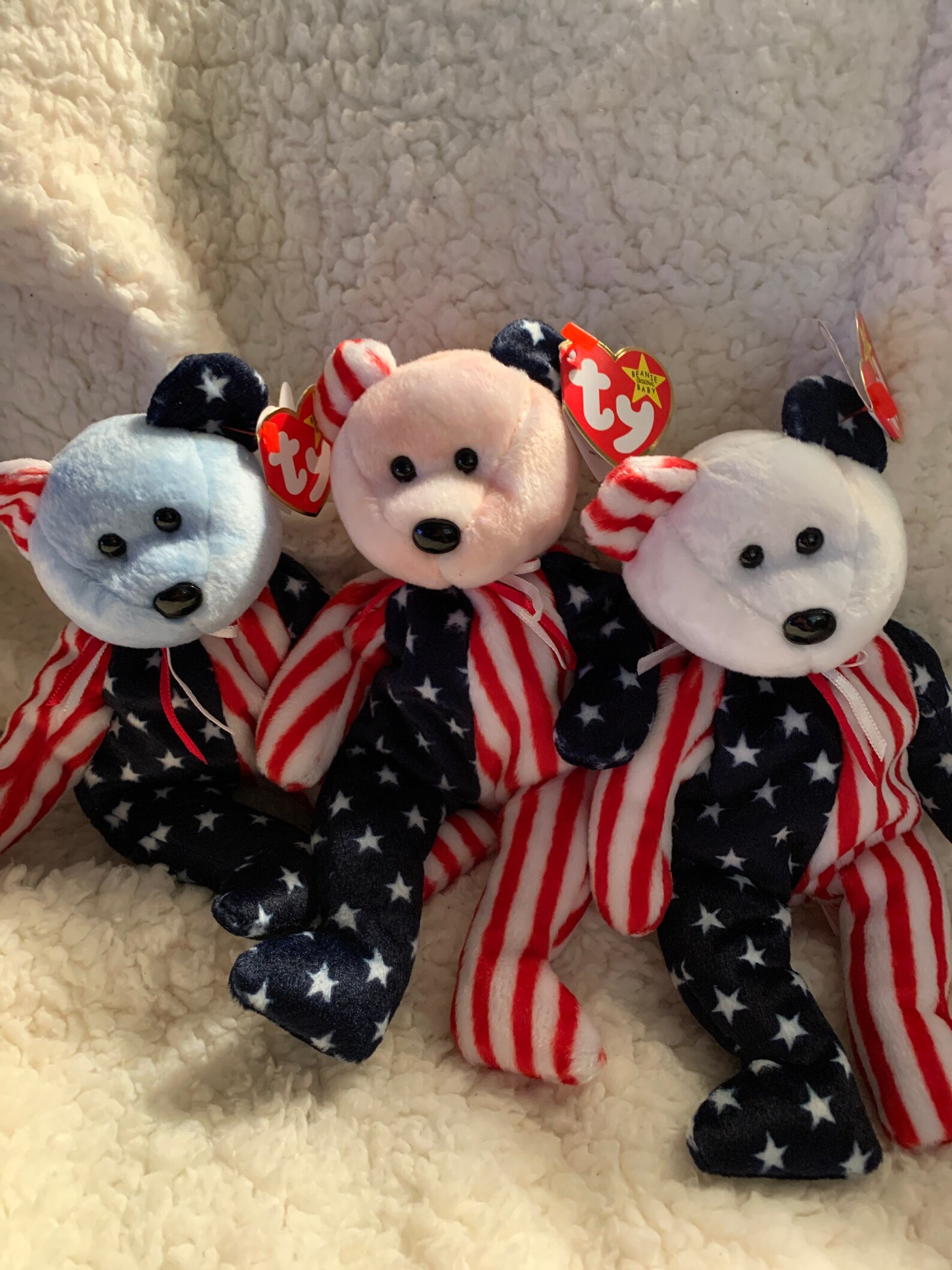 July 4th Ty Beanie Babies Bears Spangle Original Beanie - Etsy UK