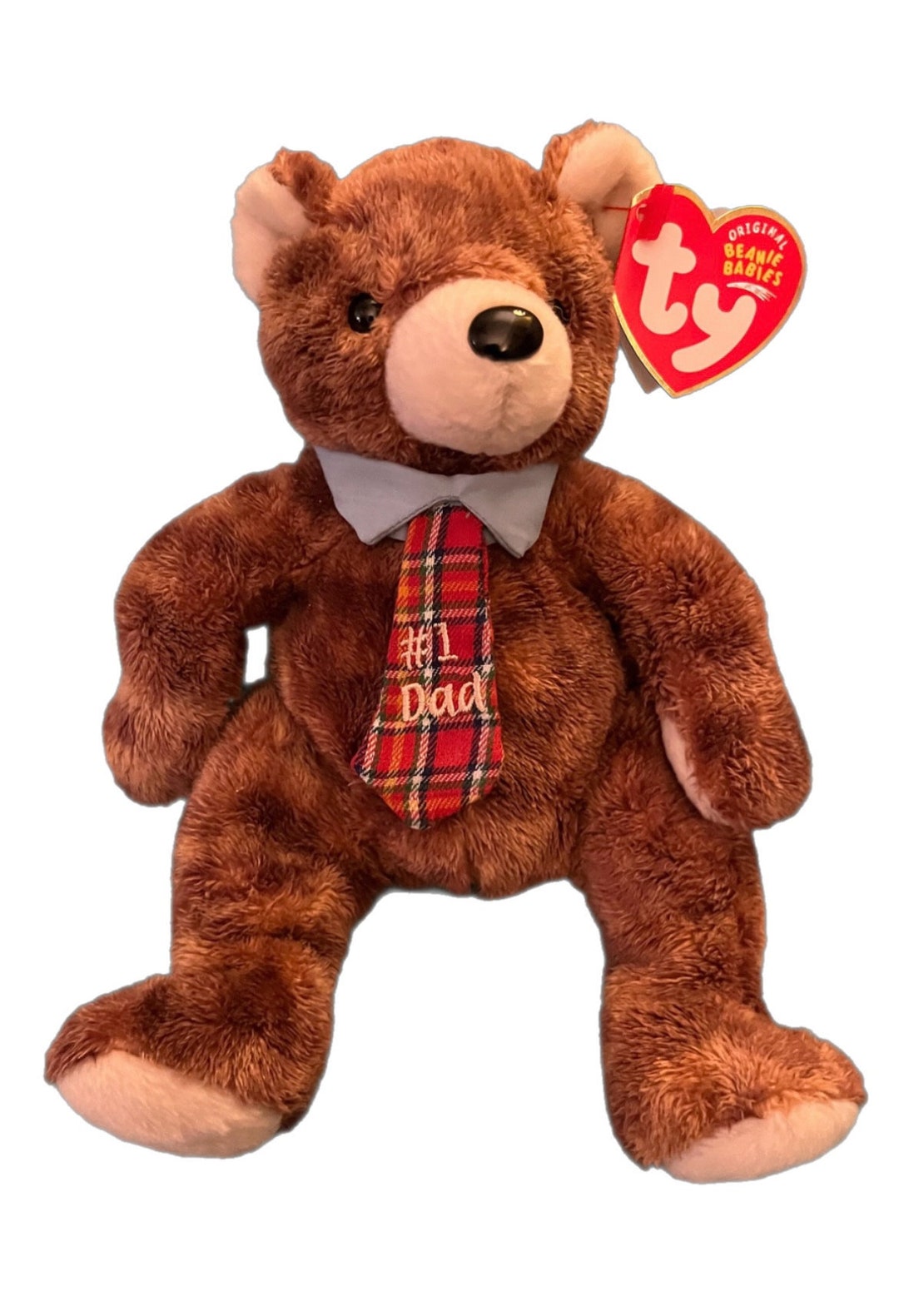 TY Pappa Bear for Fathers, Original Beanie Babies Collection, Stuffed ...