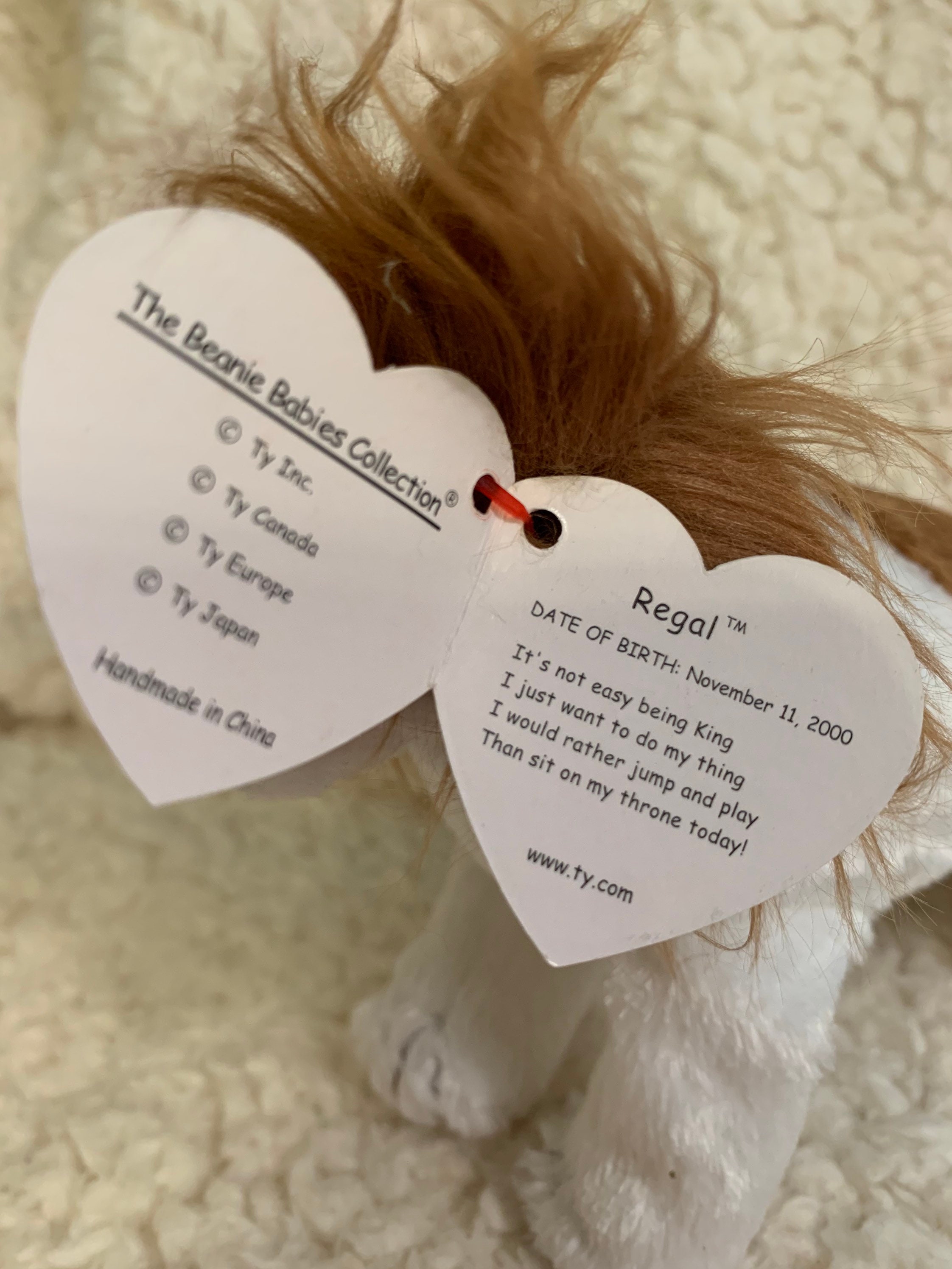 Vintage Ty Beanie Baby Regal Original Beanie Babies - Etsy