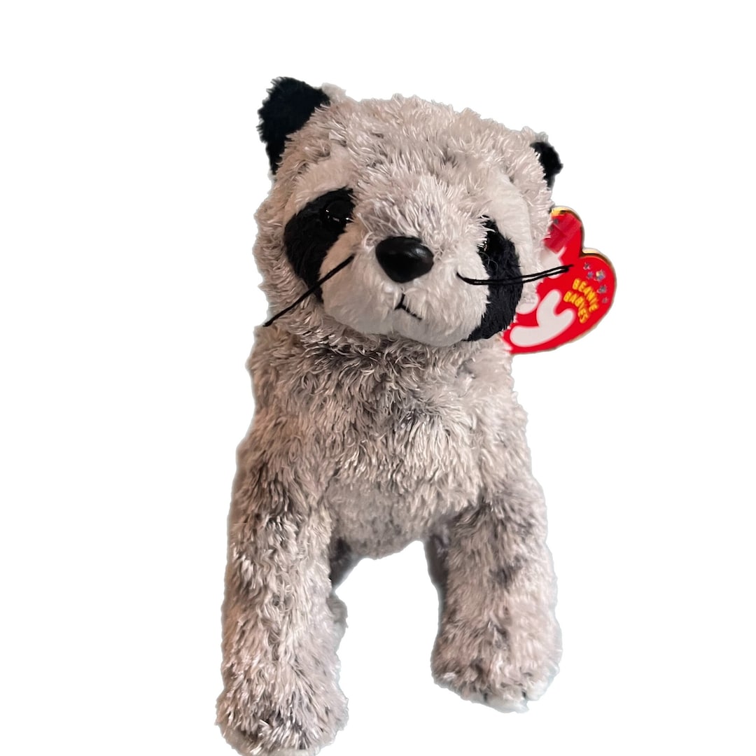 TY Bandito Raccoon , Original Beanie Babies Collection, Stuffed Plush ...