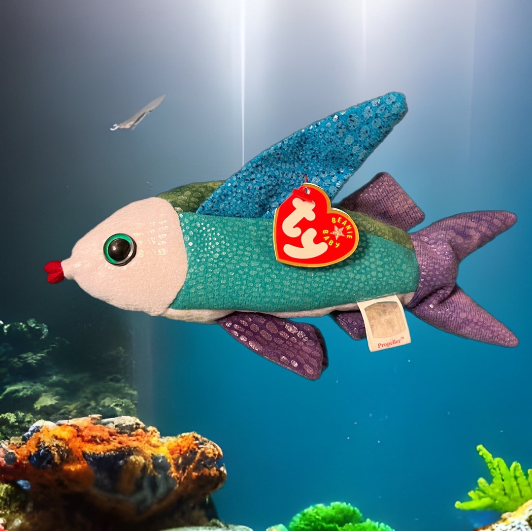TY PROPELLER TROPICAL Fish, Original Beanie Babies Collection, Stuffed ...