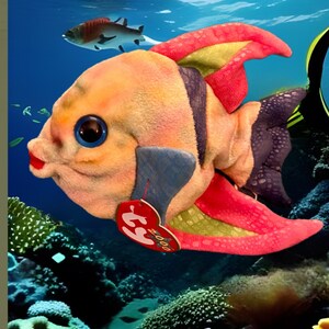 TY ARUBA TROPICAL Fish, Original Beanie Babies Collection, Stuffed ...