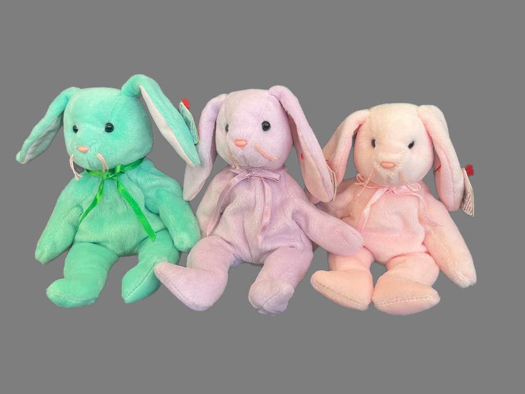 Ty Hippity, Hoppity & Floppity Bunnies, Original Beanie Babies ...
