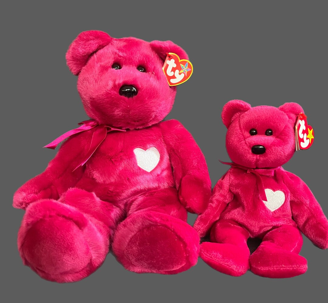 TY VALENTINA Bear DUO Beanie & Buddy, Original Beanie Buddies ...