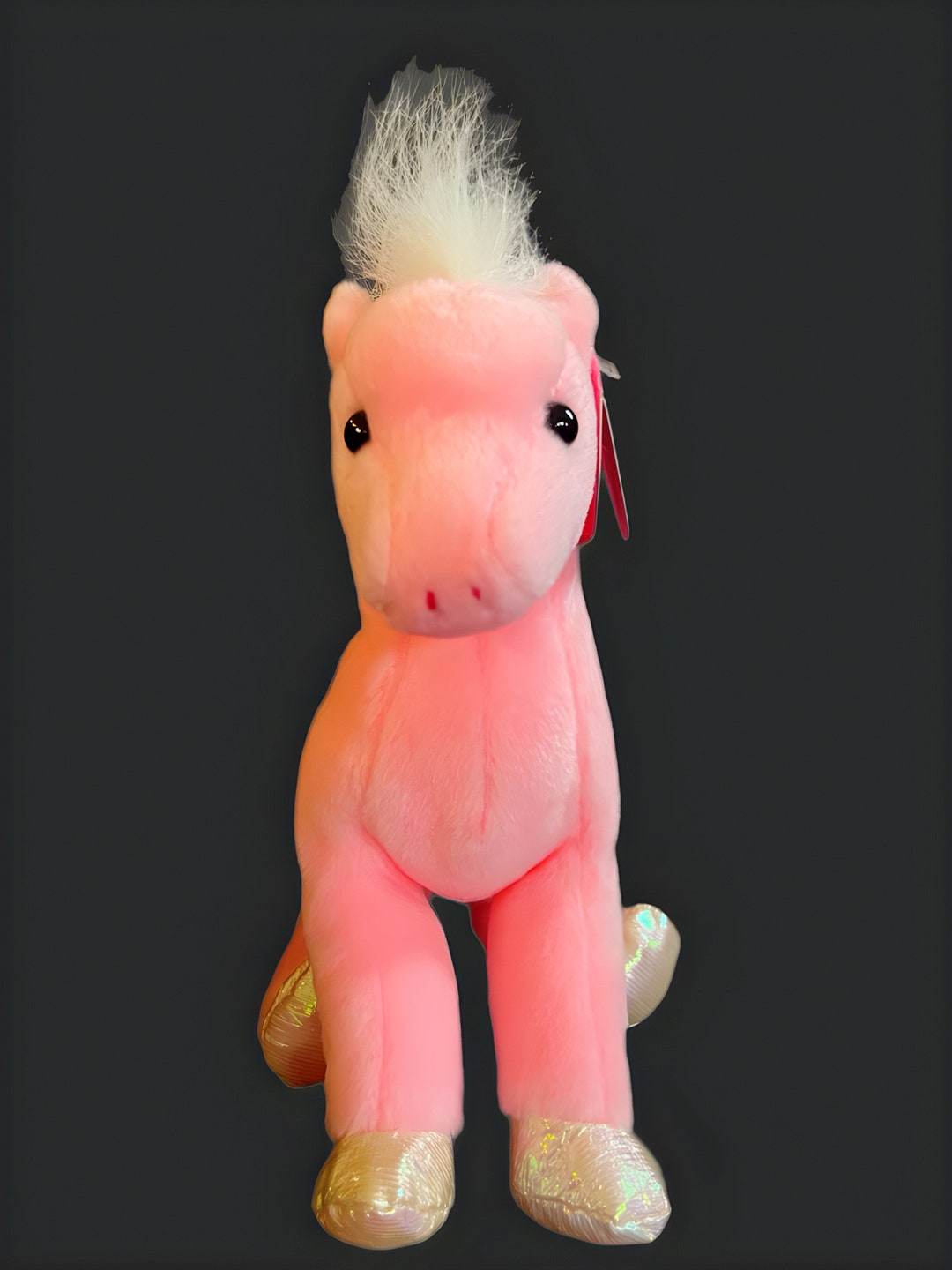 TY FRILLY PONY, Original Beanie Babies Collection, Sparkly, Stuffed ...