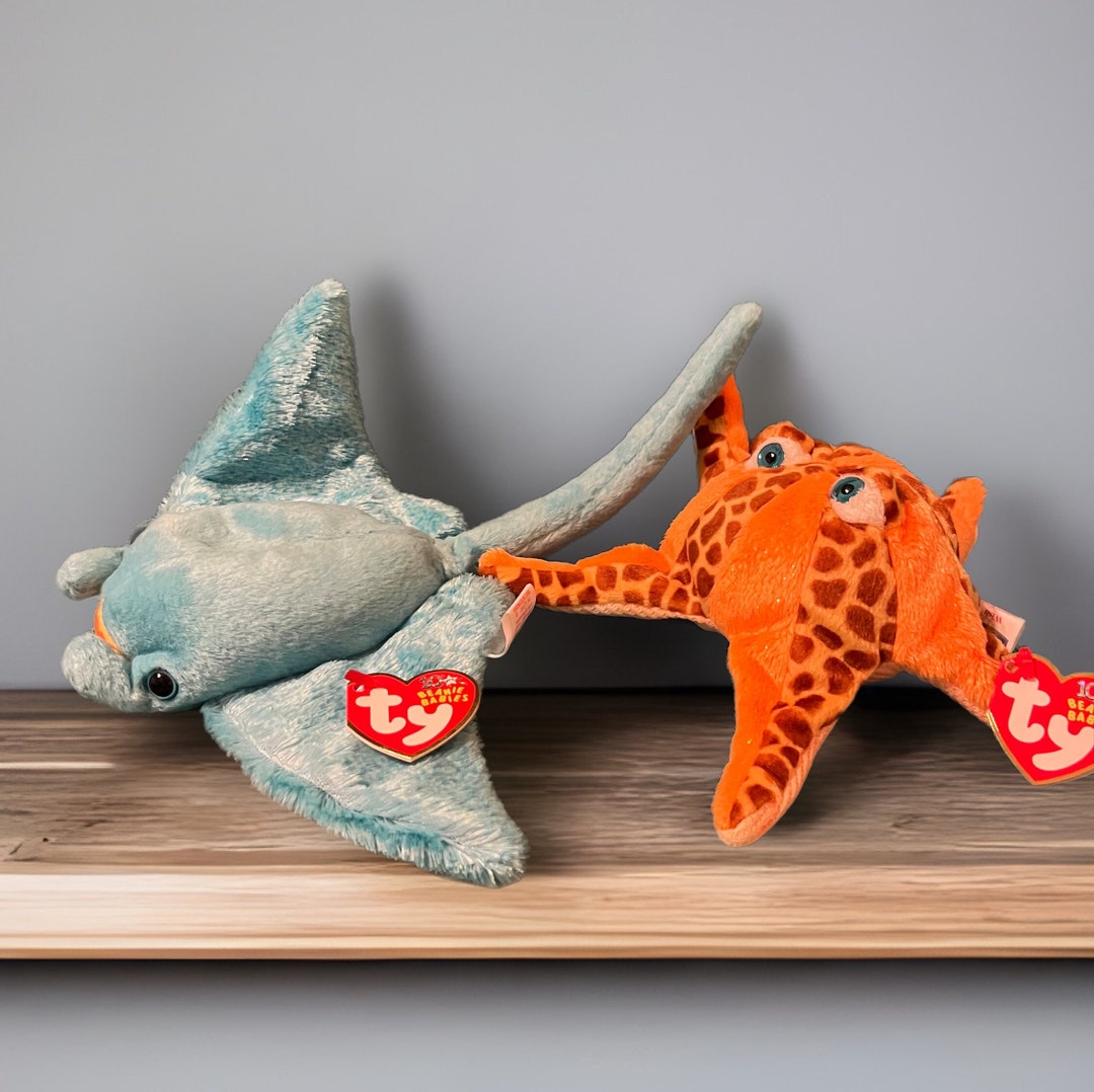TY WISH & SUNRAY, Starfish and Stingray, Original Beanie Babies ...