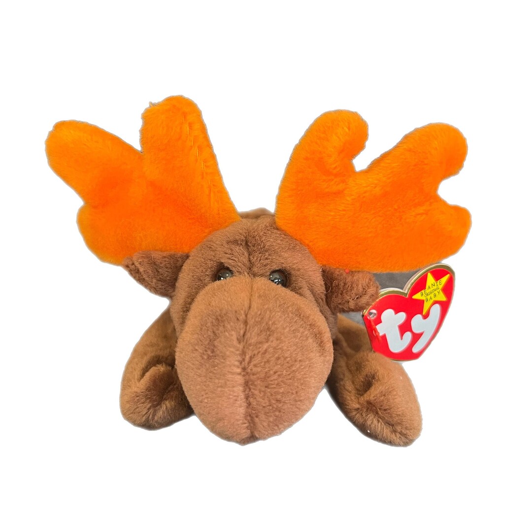 TY Chocolate Style 4015 Moose, Original Beanie Babies Collection ...