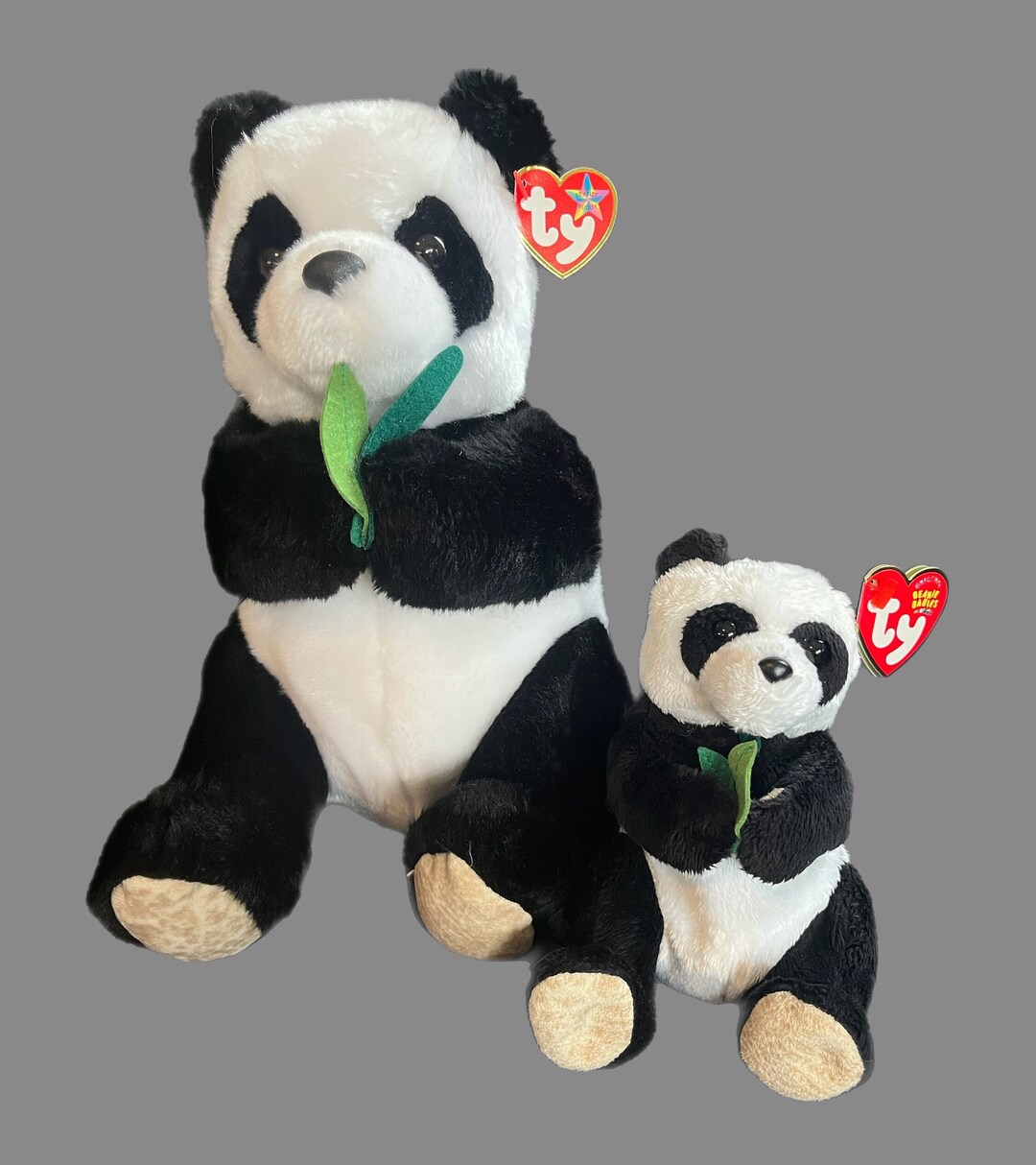 TY Li Mei Panda Duo Beanie & Buddy, Original Beanie Buddies Collection ...
